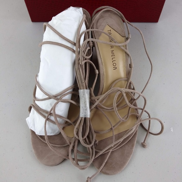 Tamara Mellon | Shoes | Nude Wedge String Strap 42 Us 2 | Poshmark